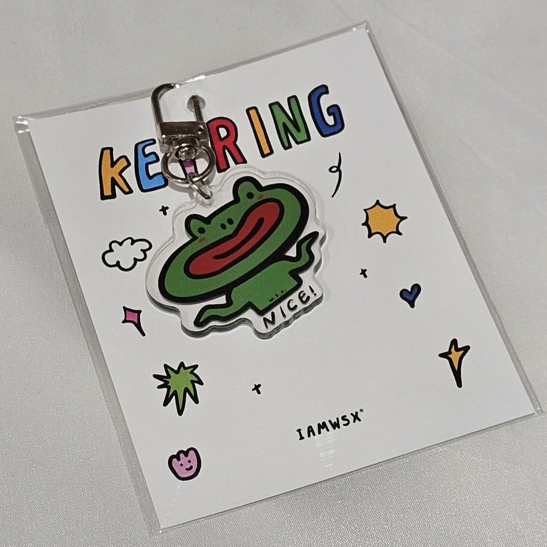 IAMWSX Keyring - Frog - The Tree Stationery & Co. – The Tree Stationery & Co. 大樹文房