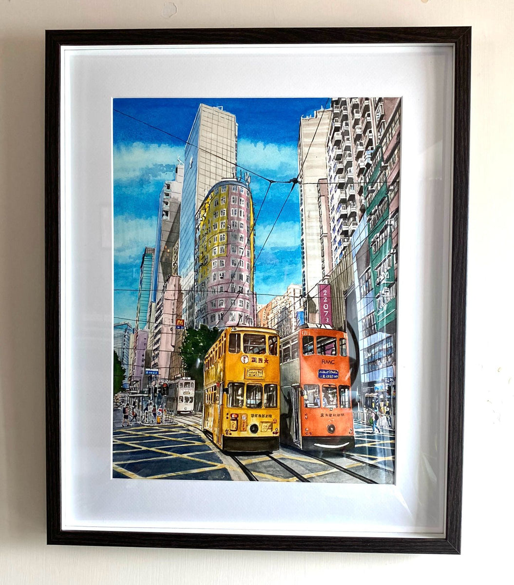 RICHARD CROSBIE ART Citrus Junction (A4 Art Print in Black Frame) - The ...
