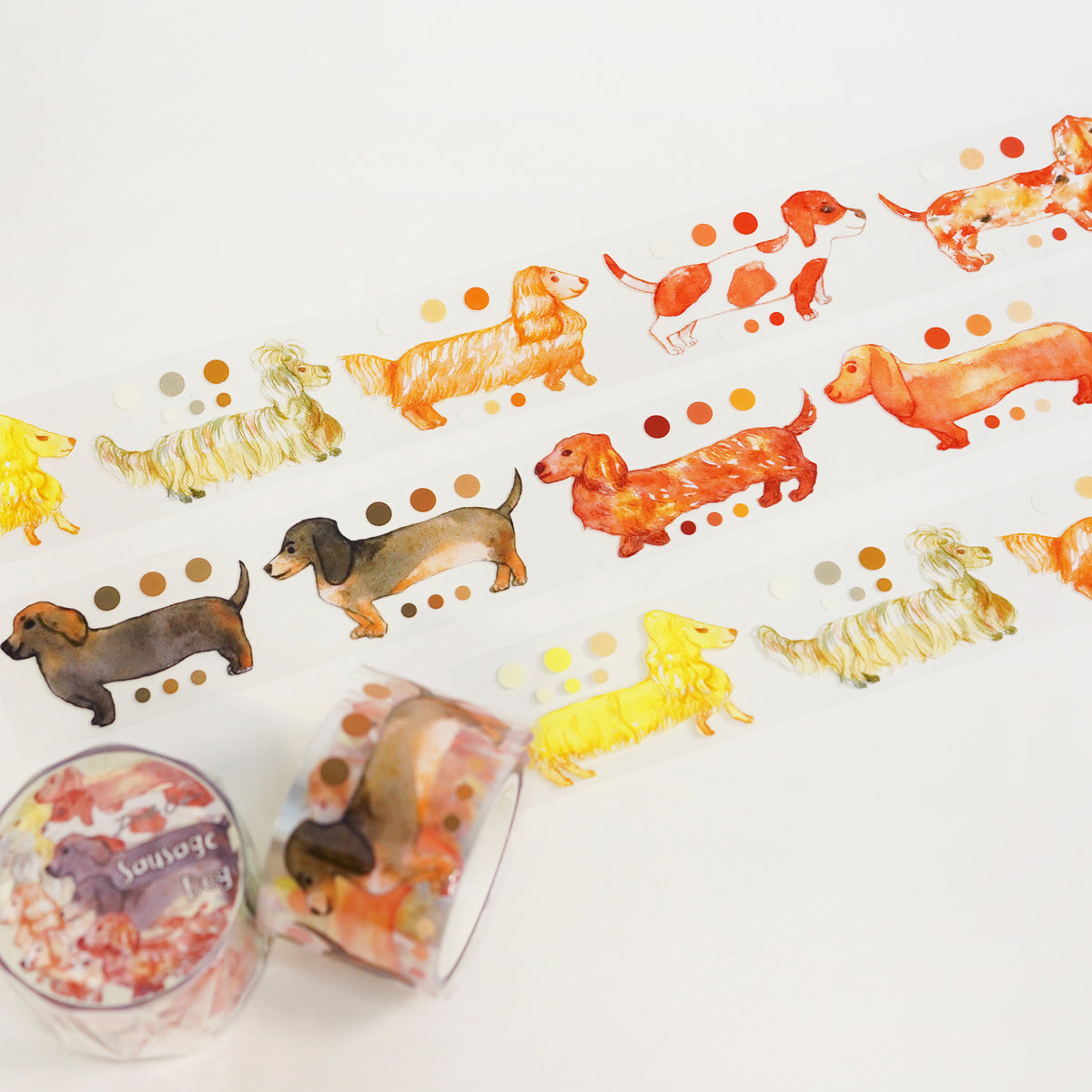 Sausage Dog 腸仔狗 PET Masking Tape (3cm x 5m) - The Tree Stationery & Co ...