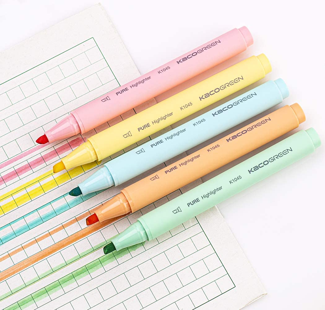 KACO PURE Macaron Highlighter (Set of 5) - The Tree Stationery & Co ...